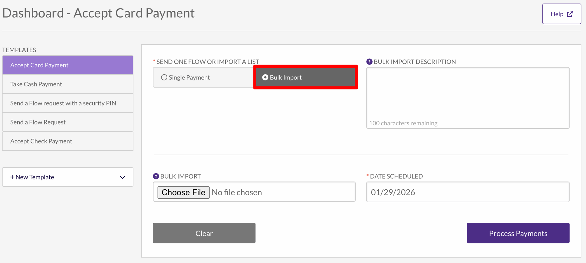 Bulk Payments