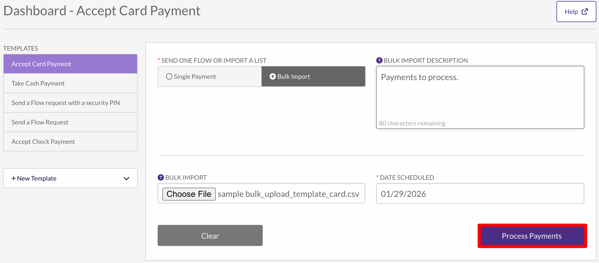 Bulk Payments